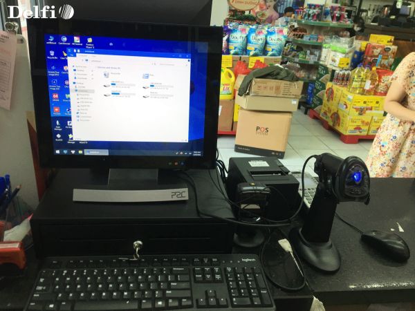LẮP ĐẶT TRỌN BỘ THIẾT BÁN HÀNG POS P2C S200 CHO CỬA HÀNG VINMART